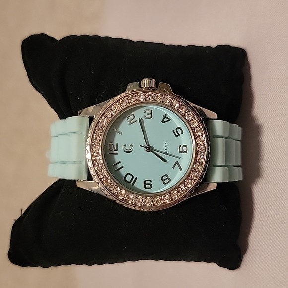 Charming Charlie | Accessories | Mintcolored Rhinestone Watch | Poshmark